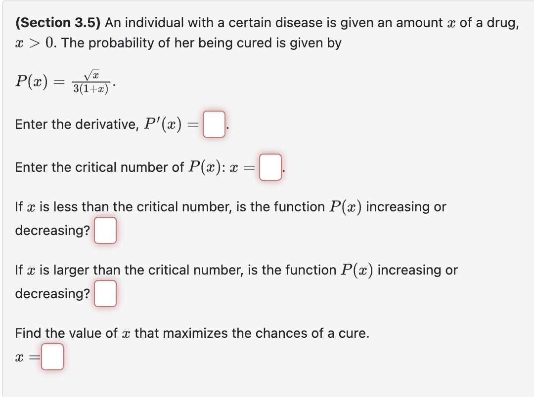 Solved (Section 3.5) An individual with a certain disease is | Chegg.com