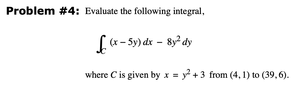 Solved Problem #4: Evaluate the following | Chegg.com