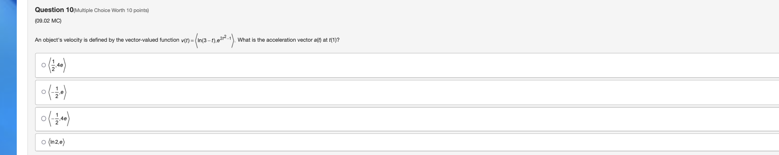 Solved Question 10(Multiple Choice Worth 10 points) (09.02 | Chegg.com