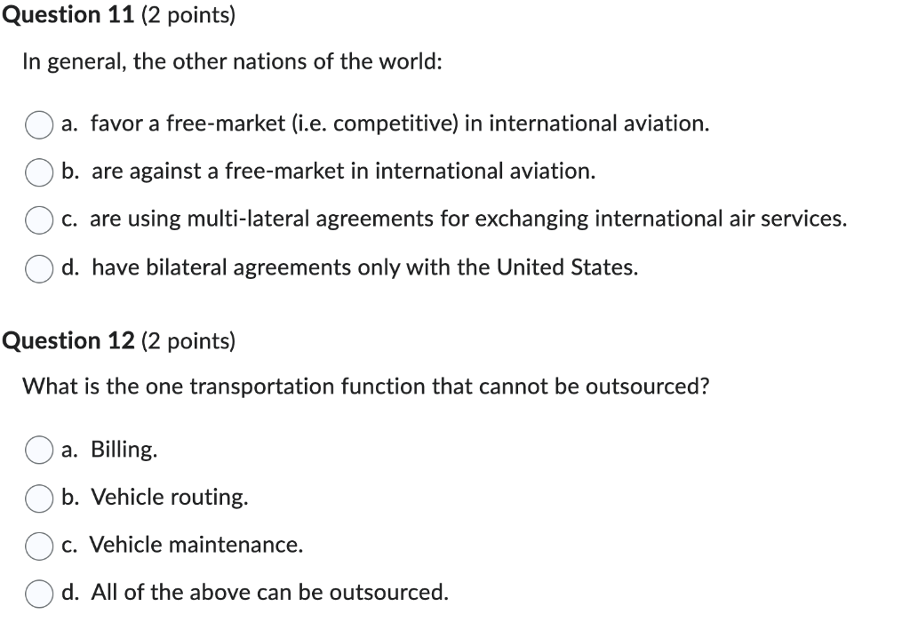 Solved Question 11 (2 points) In general, the other nations | Chegg.com