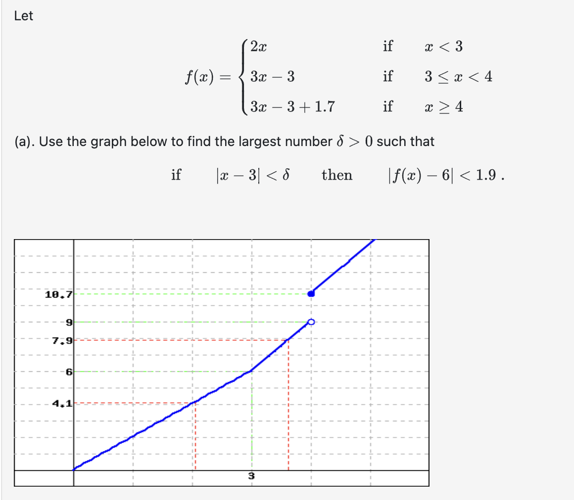 Solved Letf(x)={2x if x