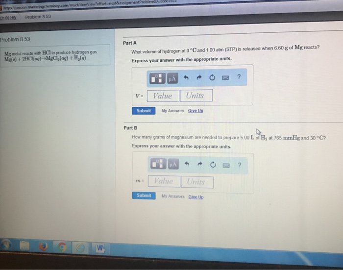 Solved what volume of hydrogen at 0 C and 1.00 atm (STP) is | Chegg.com