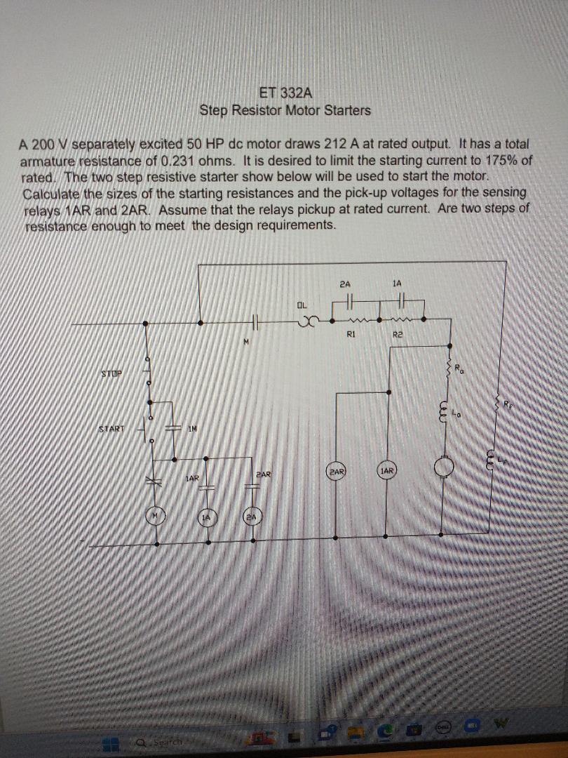 Solved A 200 V separately excited 50HP dc motor draws 212 A | Chegg.com