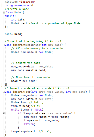 Solved Print The Linked List Void Printlist { Node