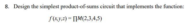 Solved I need to solve this problem WITHOUT using a k-map. I | Chegg.com