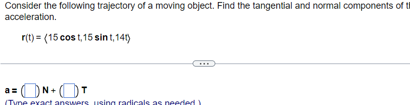 Solved Consider The Following Trajectory Of A Moving Object
