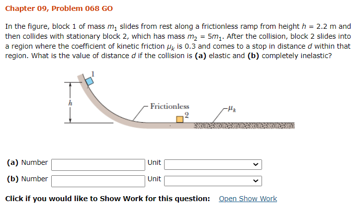Solved Chapter 09, Problem 068 GO In the figure, block 1 of | Chegg.com