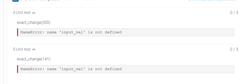 Solved PLEASE CORRECT MY CODE (PYTHON), SEE FAILING TESTS | Chegg.com