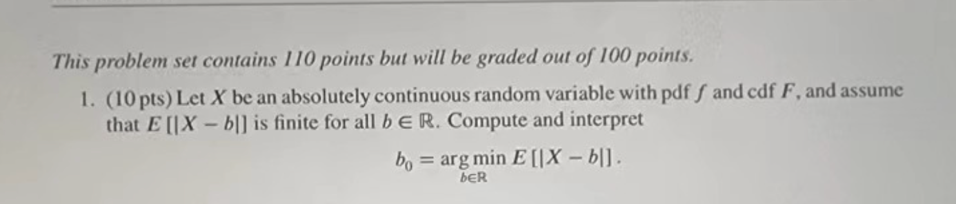 Solved This problem set contains 110 points but will be | Chegg.com