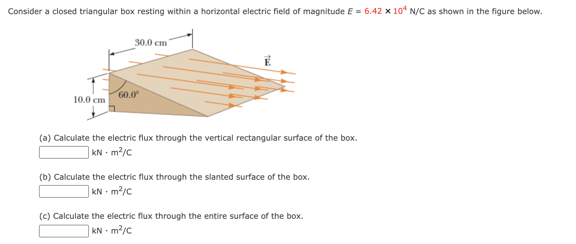 Solved Consider a closed triangular box resting within a | Chegg.com