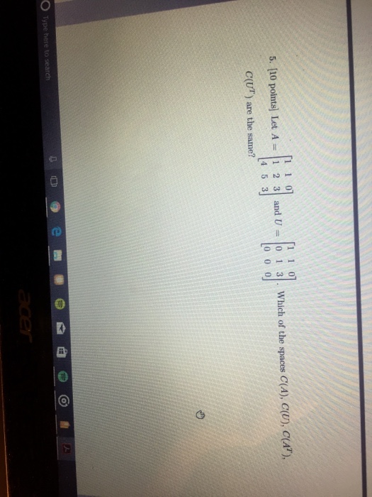 Solved 4. 10 points) Determine if the given vectors form a | Chegg.com