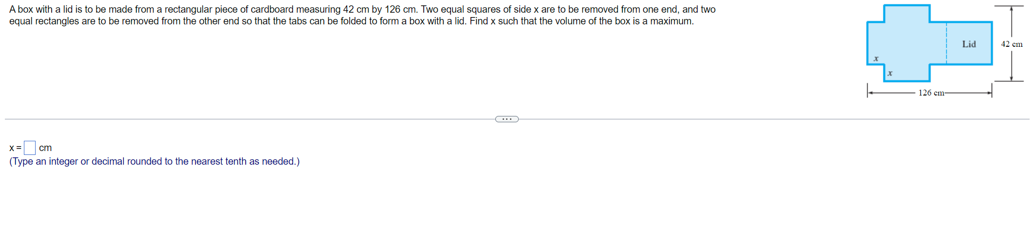 Solved A box with a lid is to be made from a rectangular | Chegg.com