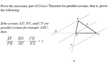 Solved Prove the necessary part of Ceva's Theorem for | Chegg.com