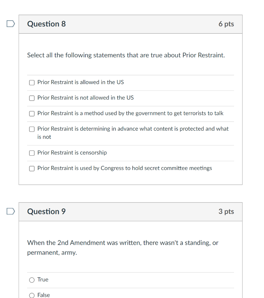 Solved Question 8 Select all the following statements that | Chegg.com