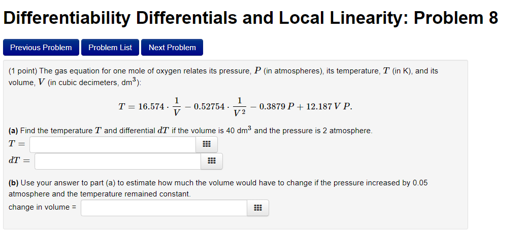 Solved Differentiability Differentials and Local Linearity: | Chegg.com