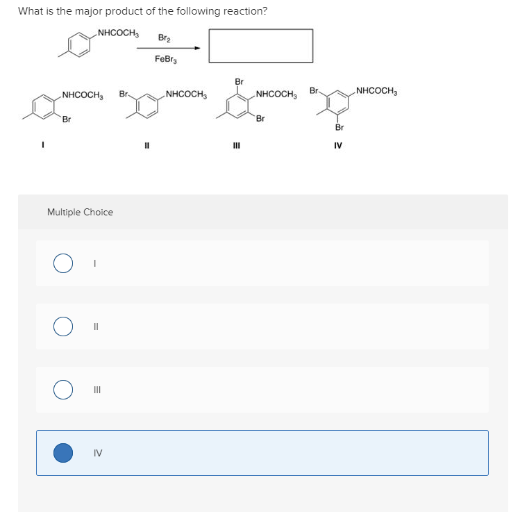 Solved What is the major product of the following reaction? | Chegg.com