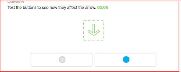 Test the buttons to see how they affect the arrow. | Chegg.com