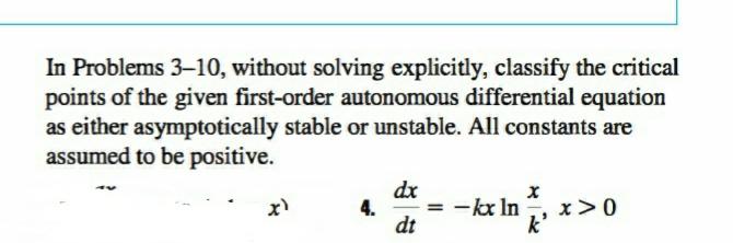 Solved In Problems 3–10, without solving explicitly, | Chegg.com