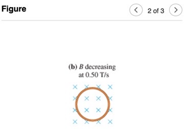 Solved The figure shows a 21-cm-diameter loop in three | Chegg.com