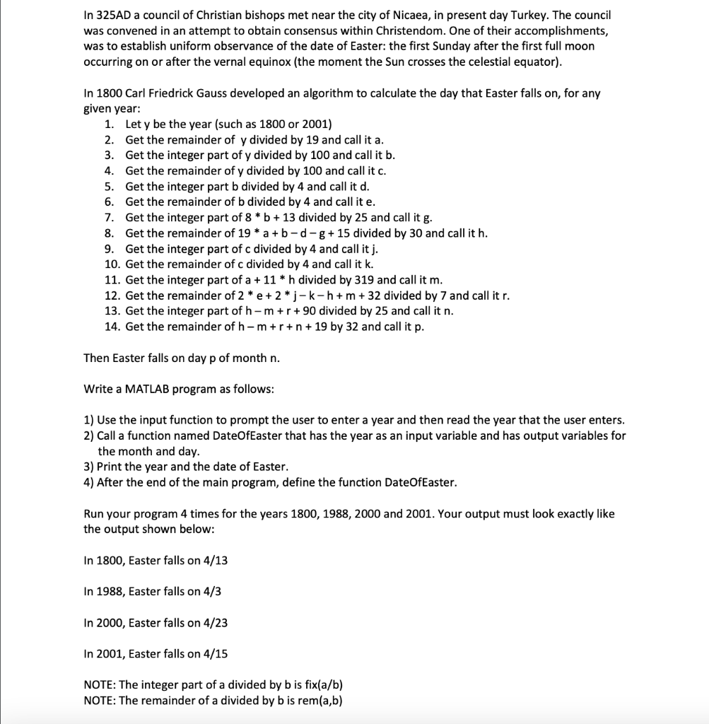 Solved In 325AD a council of Christian bishops met near the | Chegg.com