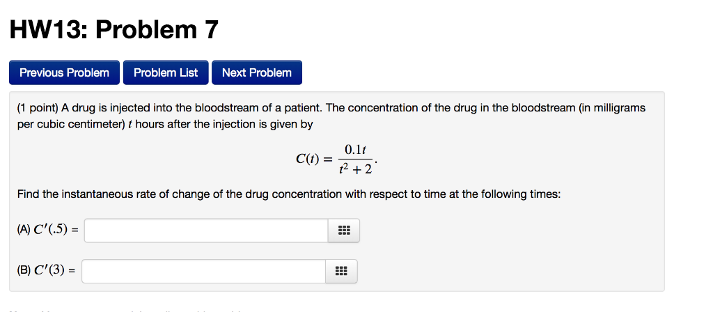 Solved HW13: Problem 7 Previous Problem Problem List Next | Chegg.com