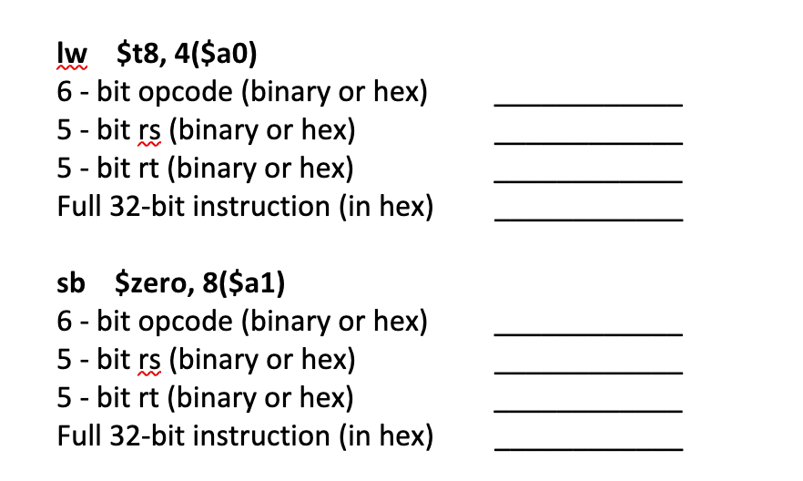 Solved Convert The Following Mips Assembler Instructions To 