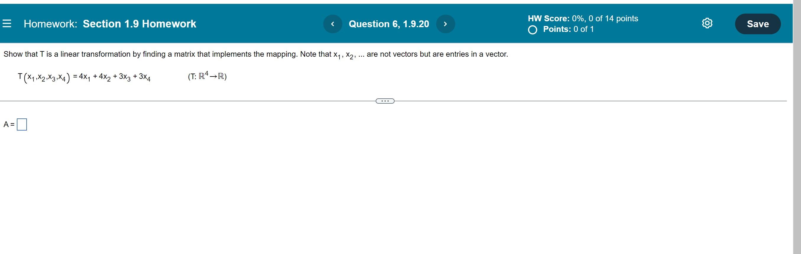 Solved Homework Section 1 9 Homework Question 6 1 9 20