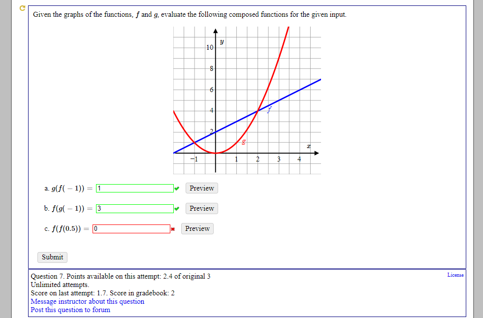 Solved Given the graphs of the functions, f and g, evaluate | Chegg.com Solved Given the graphs of the functions, f and g, evaluate | Chegg.com