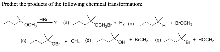 Solved Predict the products of the following chemical | Chegg.com