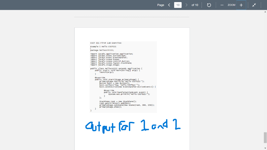 Solved Give Output For Exercises 1 And 2 On Javafx Need D 