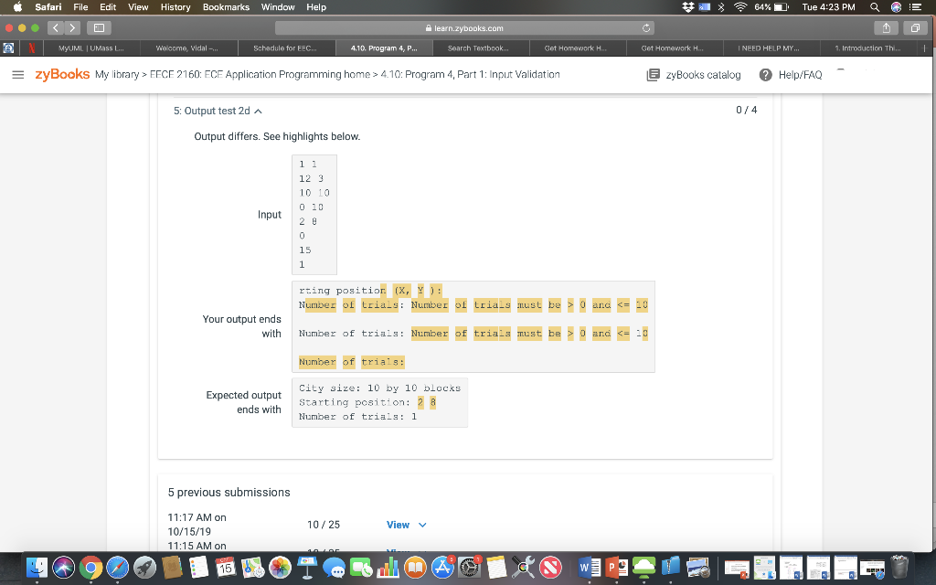 Solved C Programing Language My Output And Expected Output 1548