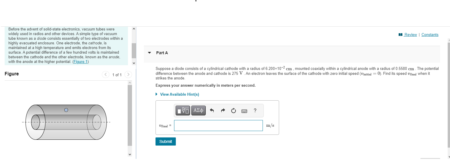 Solved Before the advent of solid-state electronics, vacuum | Chegg.com