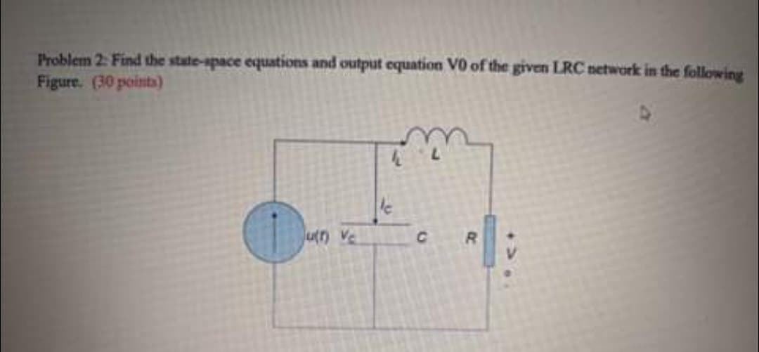 Solved Find the State-space equations and output equation V0 | Chegg.com