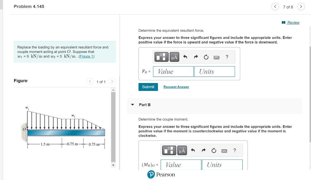 Solved Determine the equivalent resultant force. Express | Chegg.com