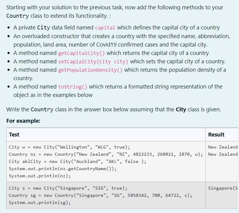 Solved Define a class named city which represents a city. | Chegg.com