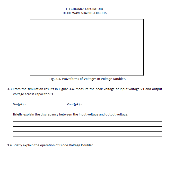 Part 3: Voltage Multiplier 3.1 Connect in LTSPICE the | Chegg.com