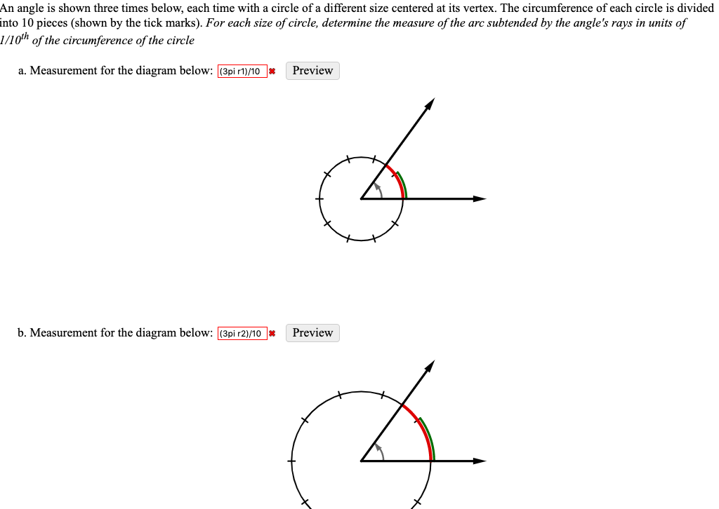 Solved An angle is shown three times below, each time with a | Chegg.com