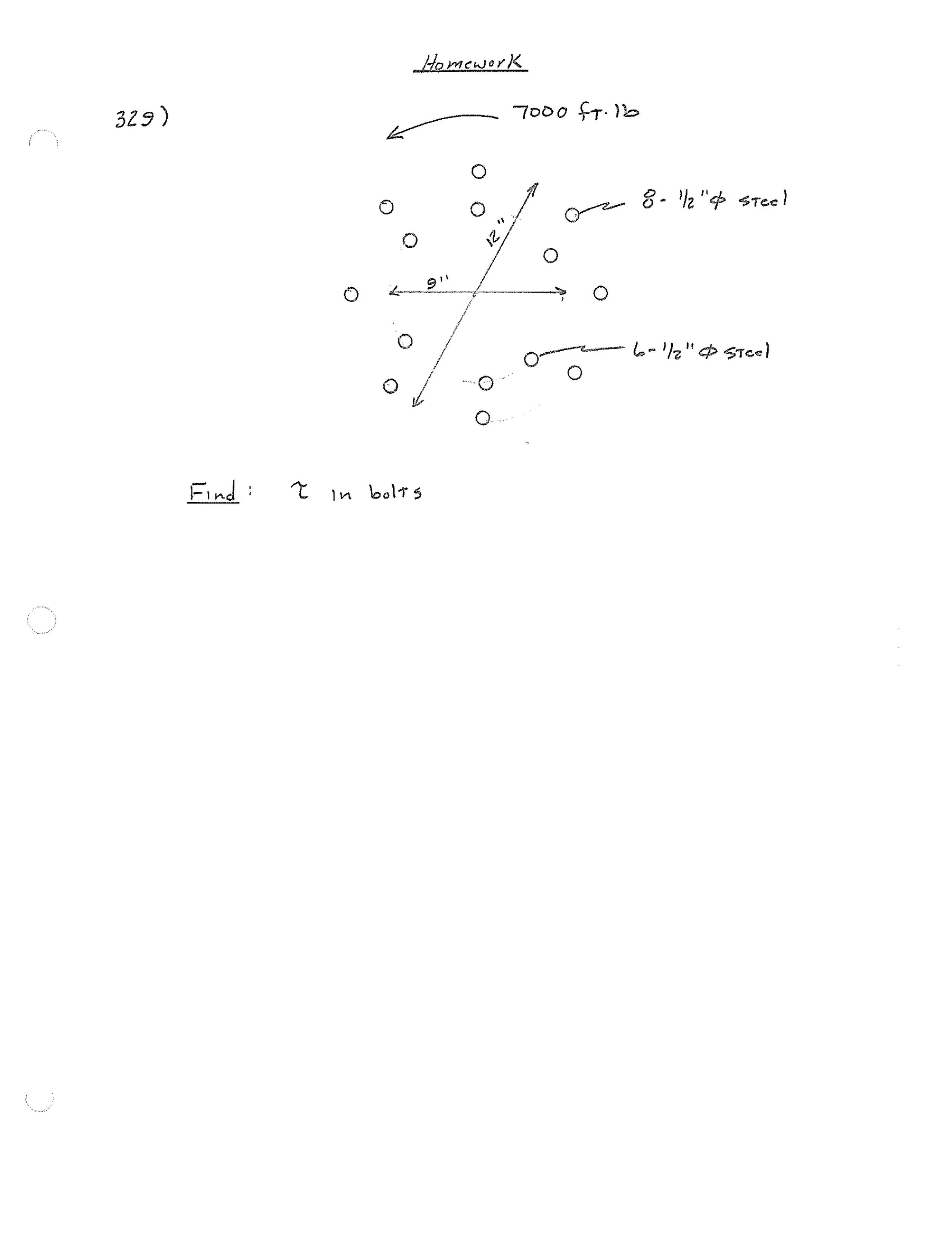 Find: τ in bolts | Chegg.com