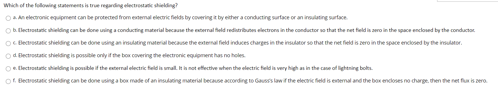 Solved Fringing of electric field is primarily due to a. the | Chegg.com