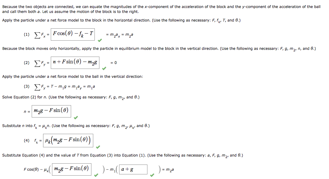 Solved Acceleration of Two Connected Objects When Friction | Chegg.com