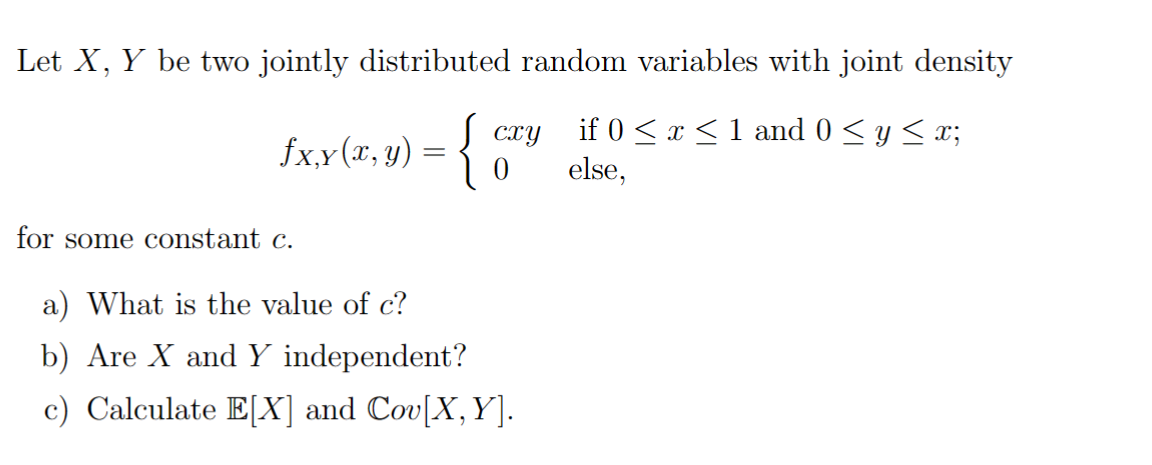 Solved Let X,Y be two jointly distributed random variables | Chegg.com