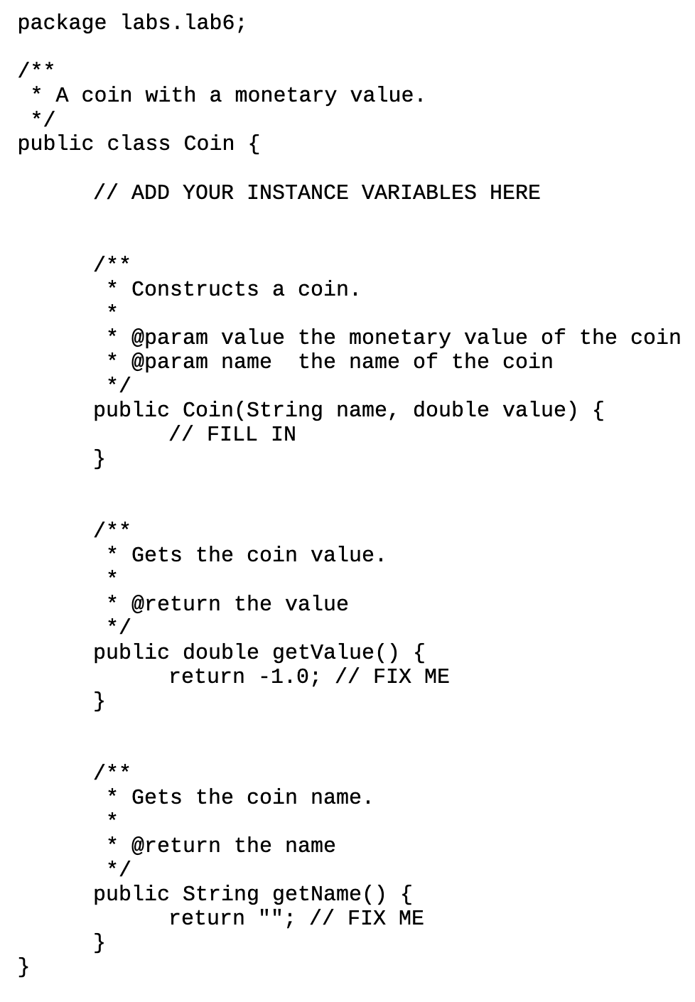 Solved Develop a program that represents a coin collection | Chegg.com