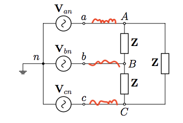 Solved A balanced three-phase constant power load in 2 is | Chegg.com