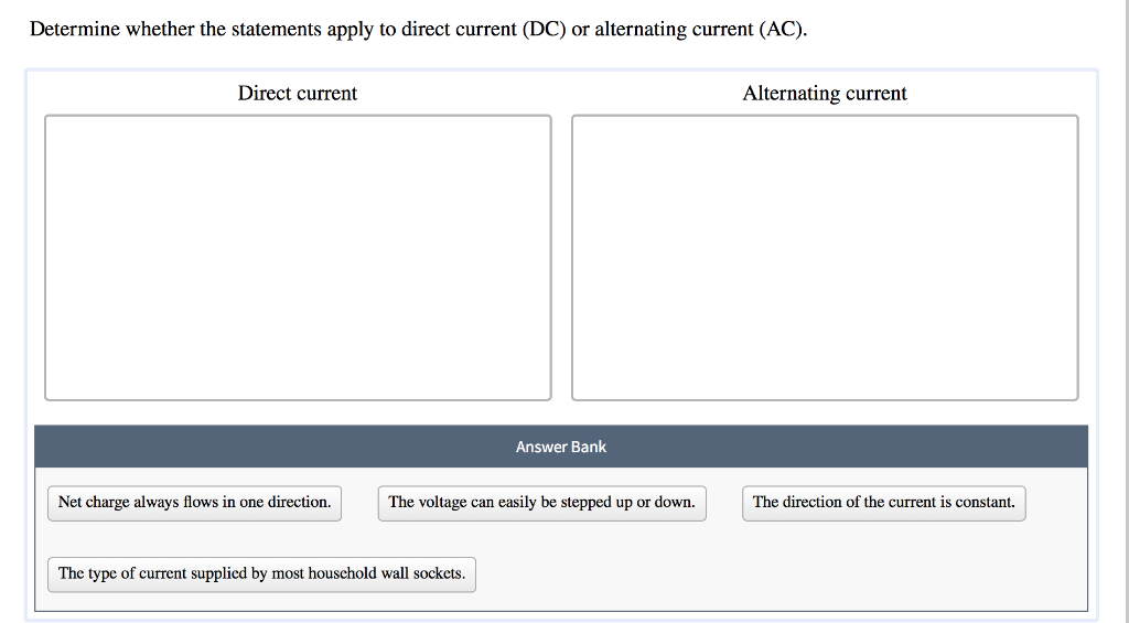 Solved Determine whether the statements apply to direct | Chegg.com