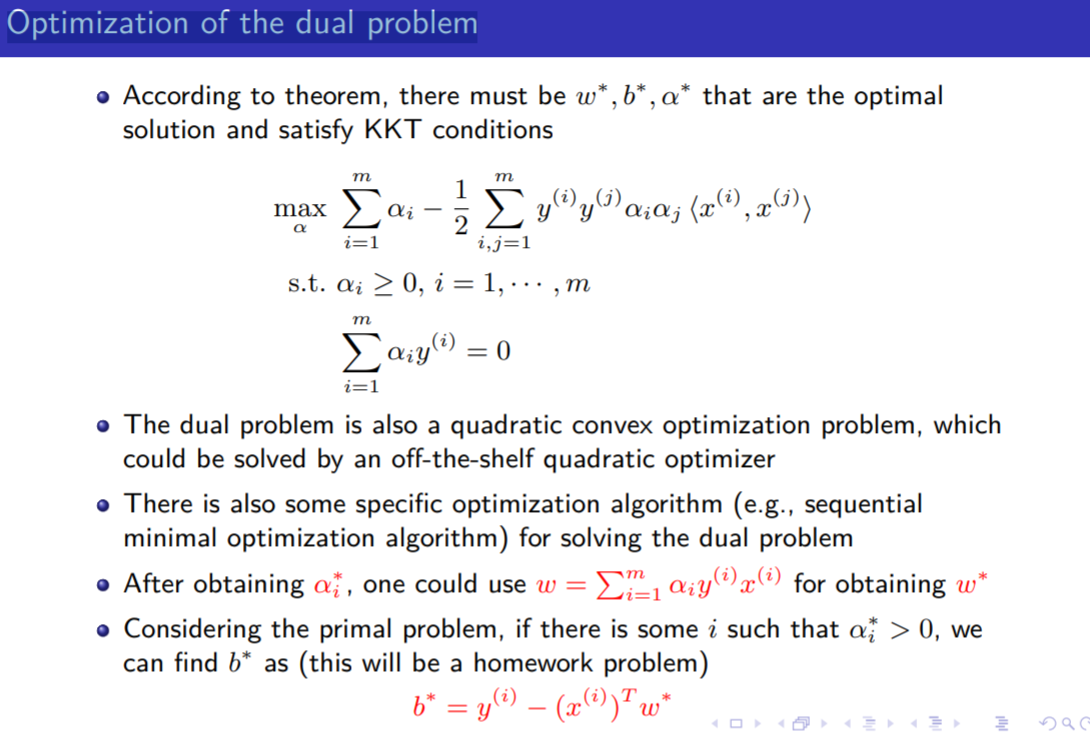 The Lagrangian can be written as m 1 () T L(w,b, a) | Chegg.com