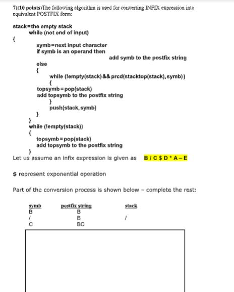 Solved please solve it by c language 7)(10 points)The | Chegg.com