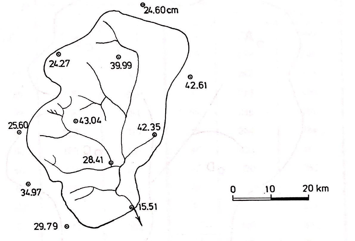 calculate the mean areal precipitation of the below | Chegg.com