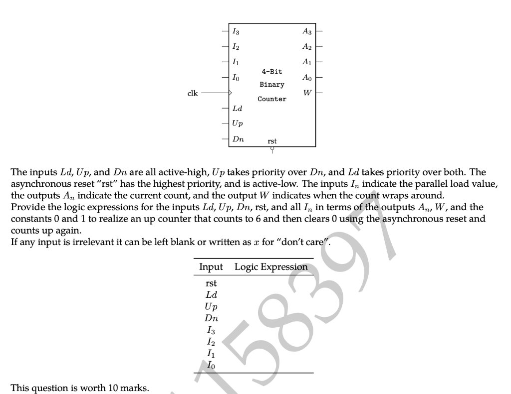Solved 2 Counters With Asynchronous Resets Design A Counter 