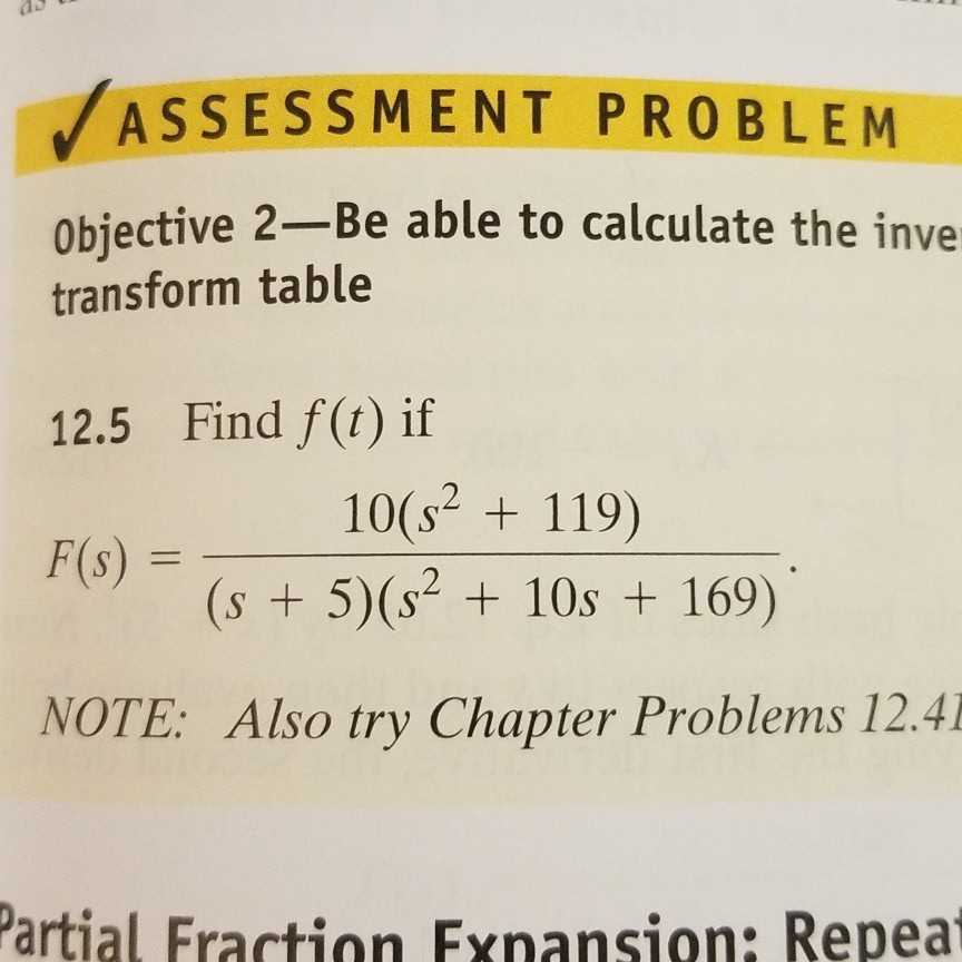 Solved Assessment Problem Obiective 2 Be Able To Calculate