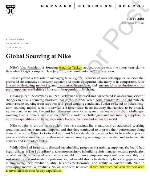 Solved GLOBAL SOURCING AT NIKE 1. Identify the Ethical | Chegg.com